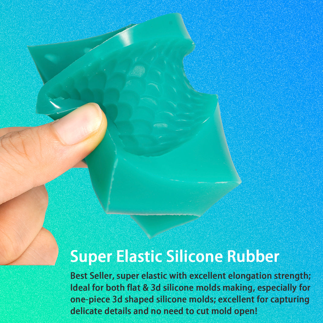 BBDINO Super Elastic Silicone Mold Making 1 Gallon Kit Jade Green | GP ...